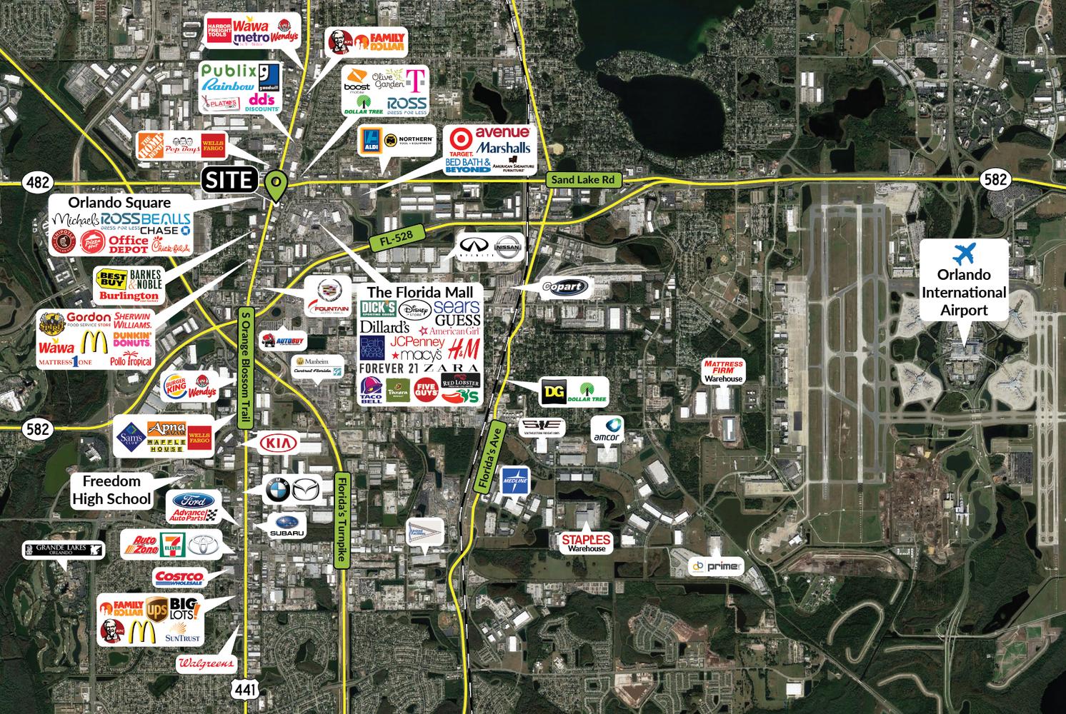 Florida Mall Map Location - United States Map
